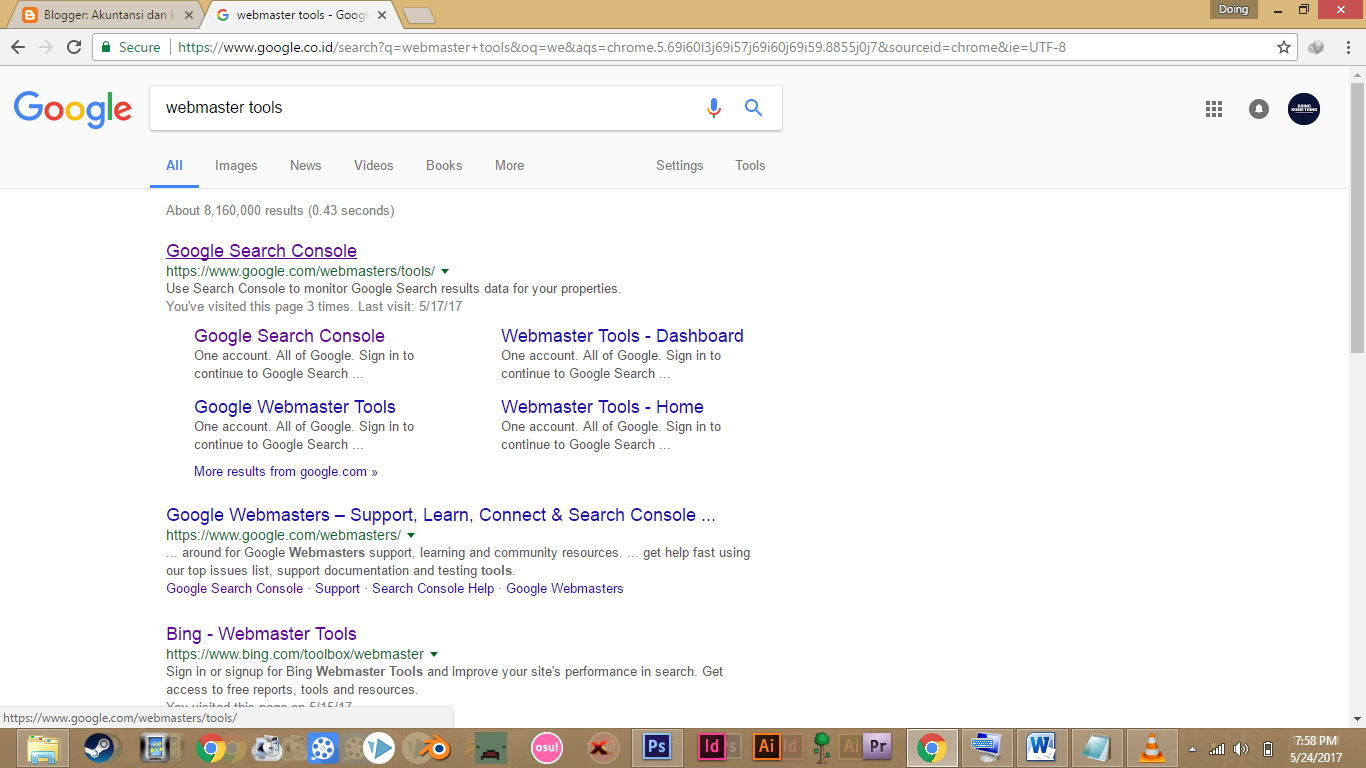 Cara Verify Webmaster menggunakan Meta Tag ~ Akuntansi dan kawan-kawan