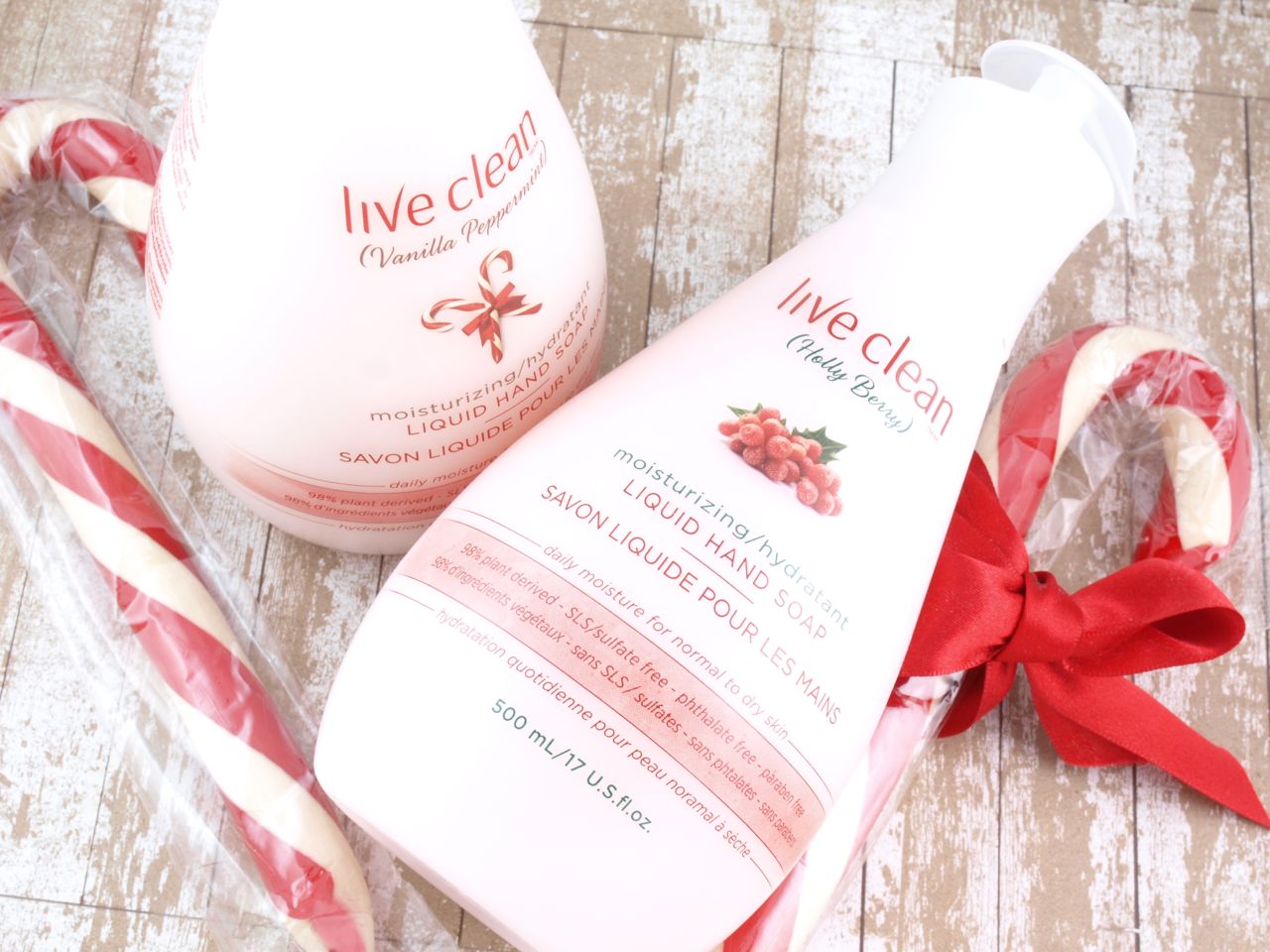 Live Clean Holly Berry & Vanilla Peppermint Moisturizing Liquid Hand ...