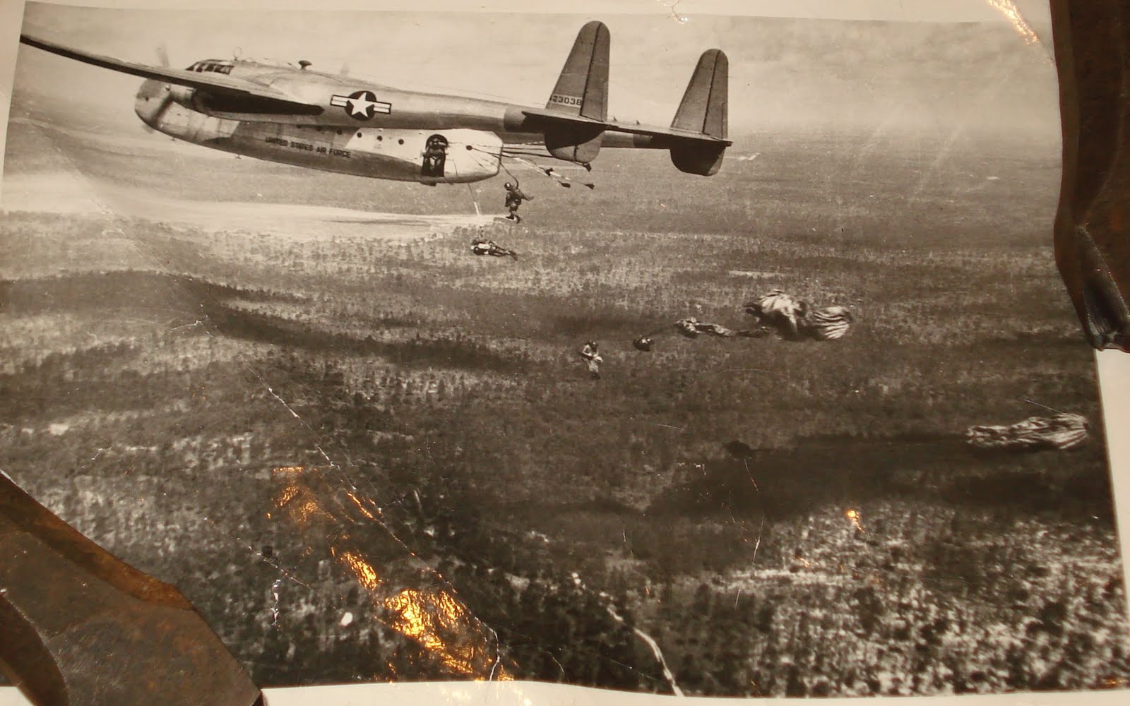 Nostalgia on Wheels: 1950's USAF Paratrooper Jump Photo