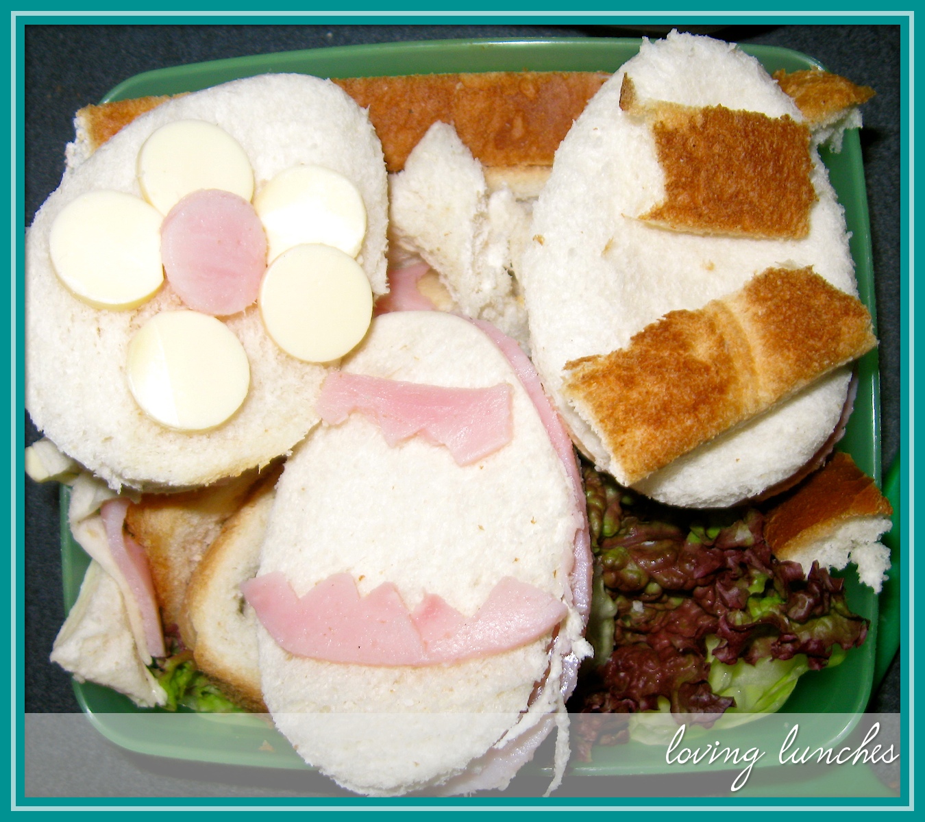 Loving Lunches: Easter Egg Sandwiches
