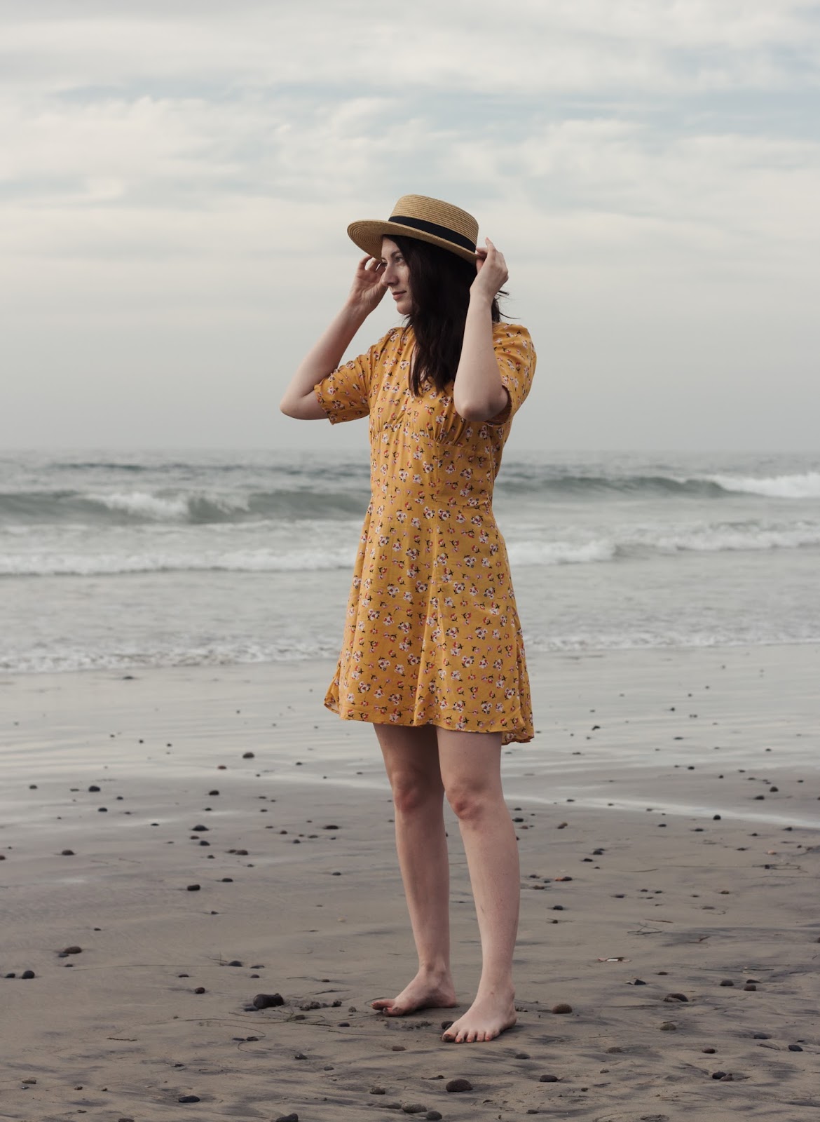 yellow dress at the beach | these days