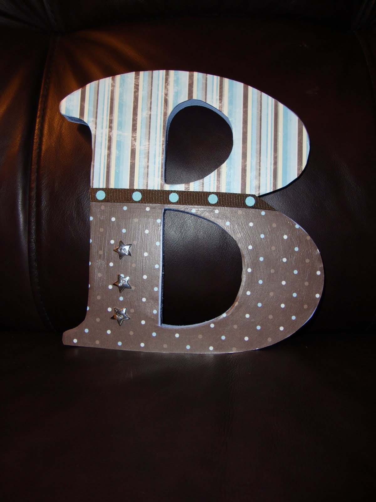 Lanie J. and Co.: Decoupaged Wooden Letters
