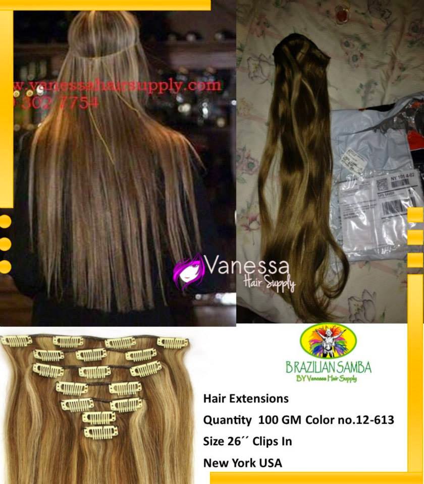 Extensiones Brazilian Samba clips in 26 pulgadas mechadas desde NEW ...