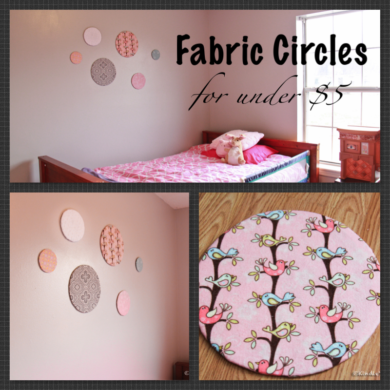 Kindle Your Creativity: Fabulous Fabric Circle Art for under $5
