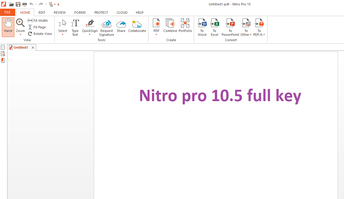TẢI VỀ NITRO PRO FULL KEY ~ Cảm Nhận