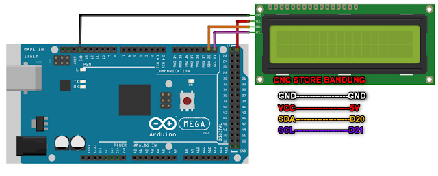 CNC STORE BANDUNG: MENGGUNAKAN LCD I2C / IIC ARDUINO UNO, ARDUINO NANO ...