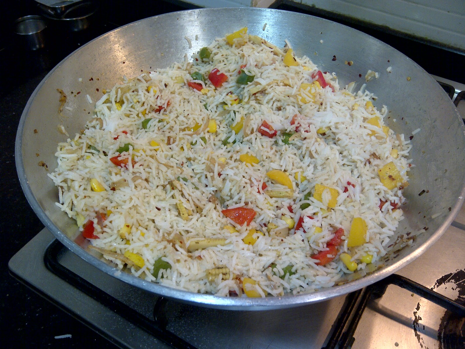 AMU'S RECIPES: Chilly Corn Fried Rice
