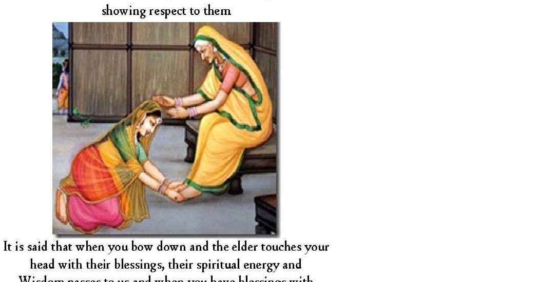 Sanginee's Festivals and Rituals : Touching The feet of Elders - Why ...