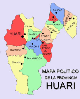 Vizcarra Alcalde: HUARI:LÍMITES Y DIVISIÓN POLITICA