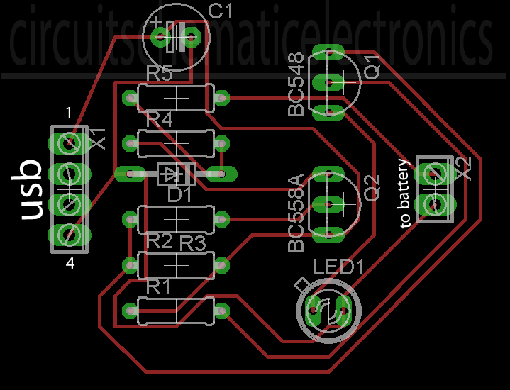 USB to phone battery charger circuit - Power Amplifier