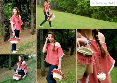 El Bolso de Inés: Lino coral