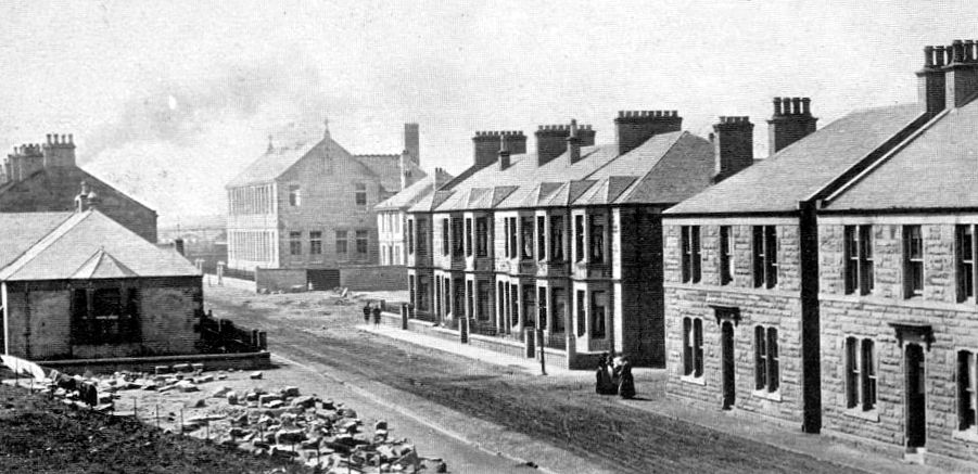 Tour Scotland: Old Photograph Moorpark Road Stevenston Scotland