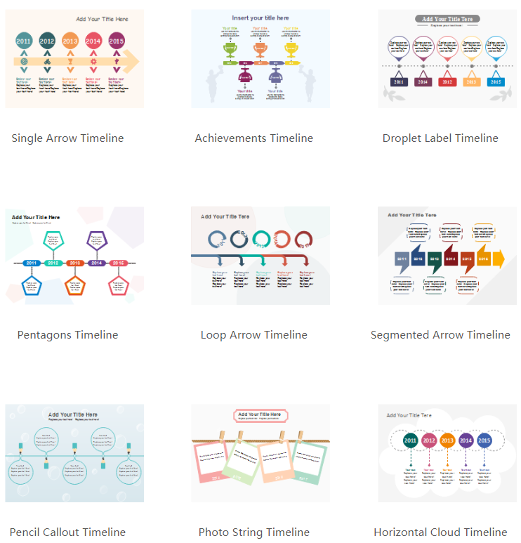 Free Editable Timeline Templates