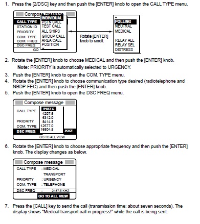 GMDSS(Global Maritime Distress and Safety System): Sending Medical Call ...