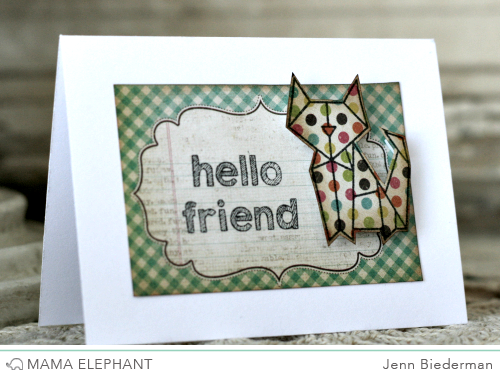 mama elephant | design blog: STAMP HIGHLIGHT : ORIGAMI