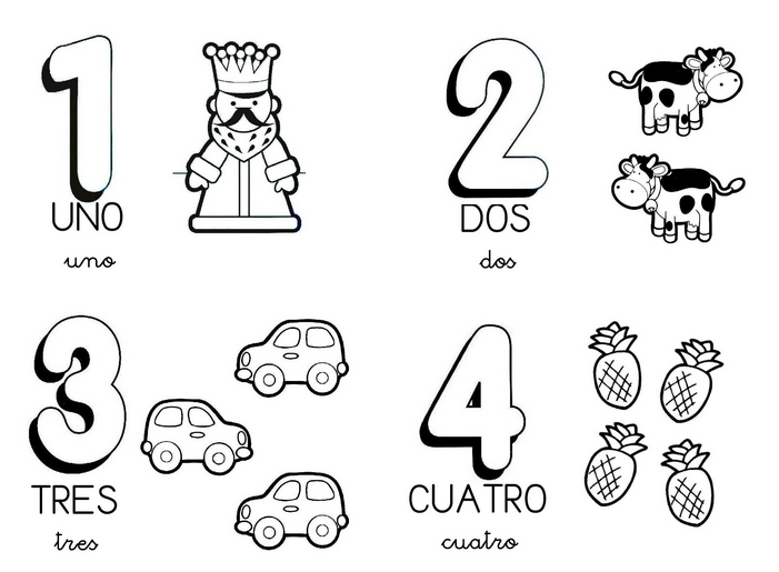Dibujos de números infantiles - Imagui