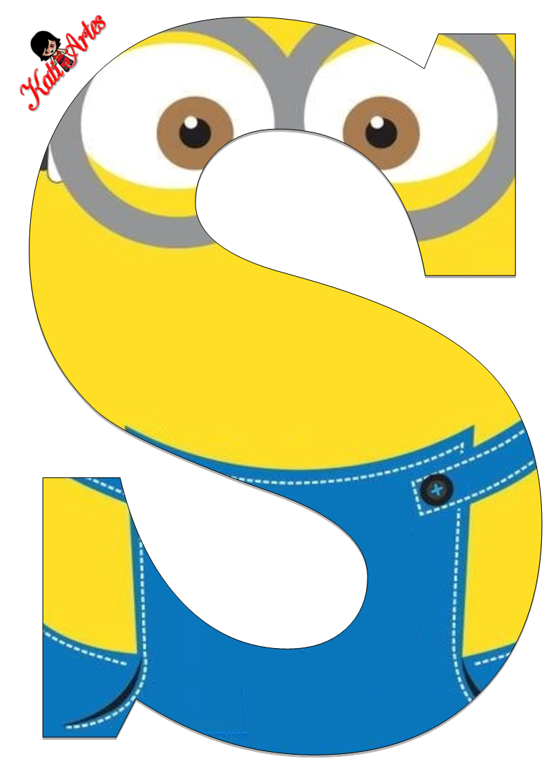 Lindo Alfabeto de Minions. - Oh my Alfabetos!