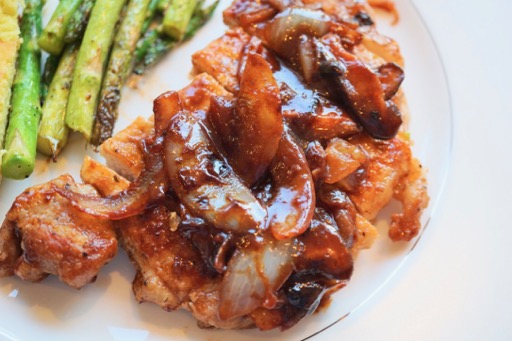 Pork chops Japanese style ポークチョップ