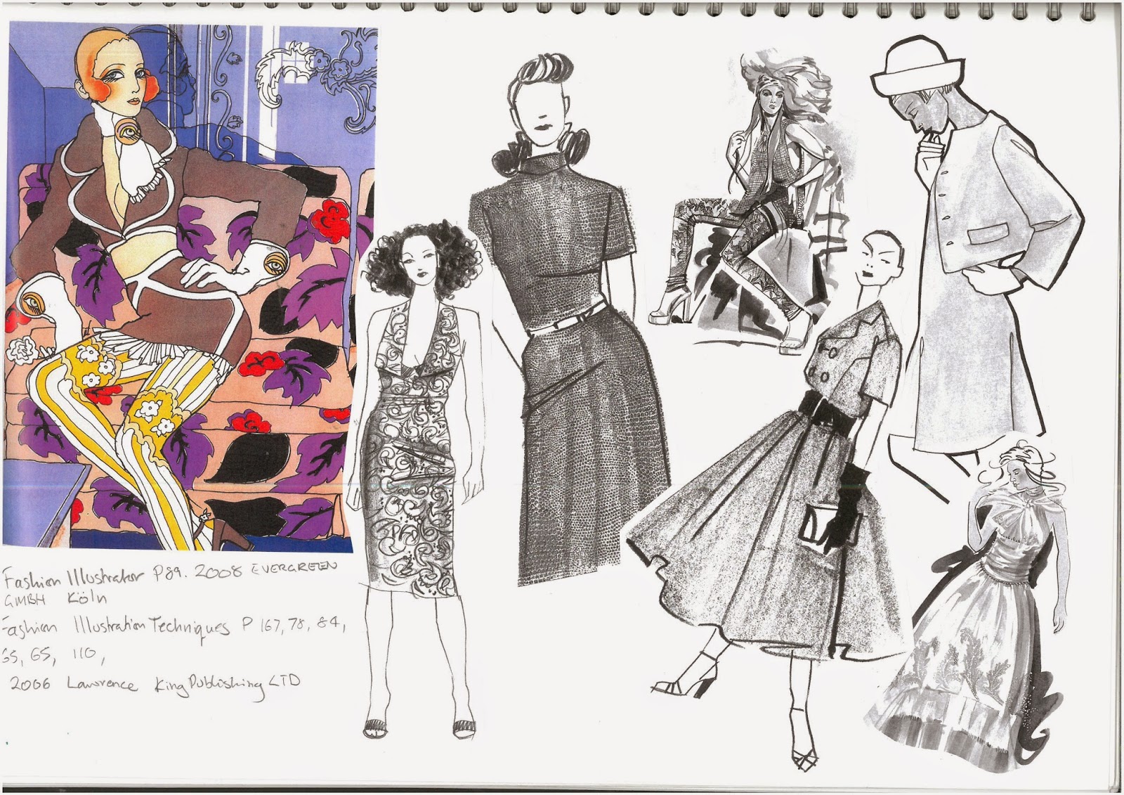 omnomnicon art: Fashion Illustration Research