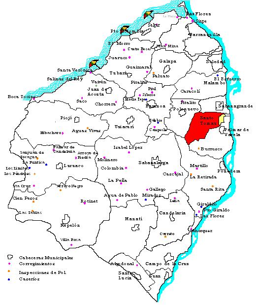 SANTO TOMÁS – ATLÁNTICO : GEOGRAFÍA