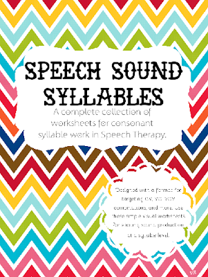Adventures of a Mobile Speech Pathologist: Speech Sound Syllables for ...