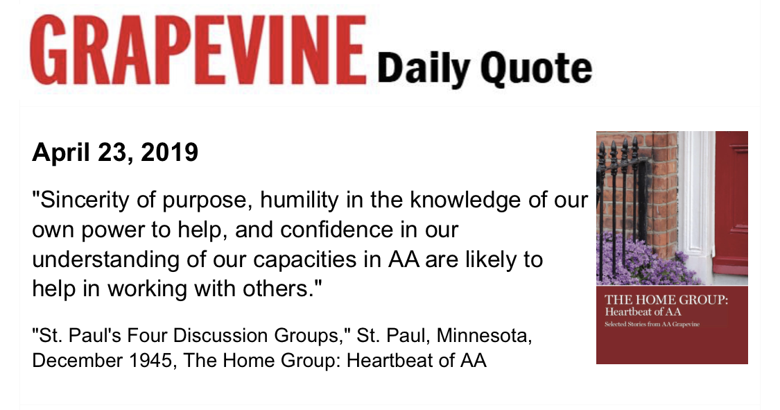 Grupo Bosques AA: Grapevine 23/04/19