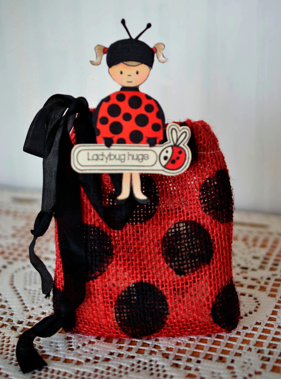 Lori Hairston: Ladybug Hugs with Paper Sweeties