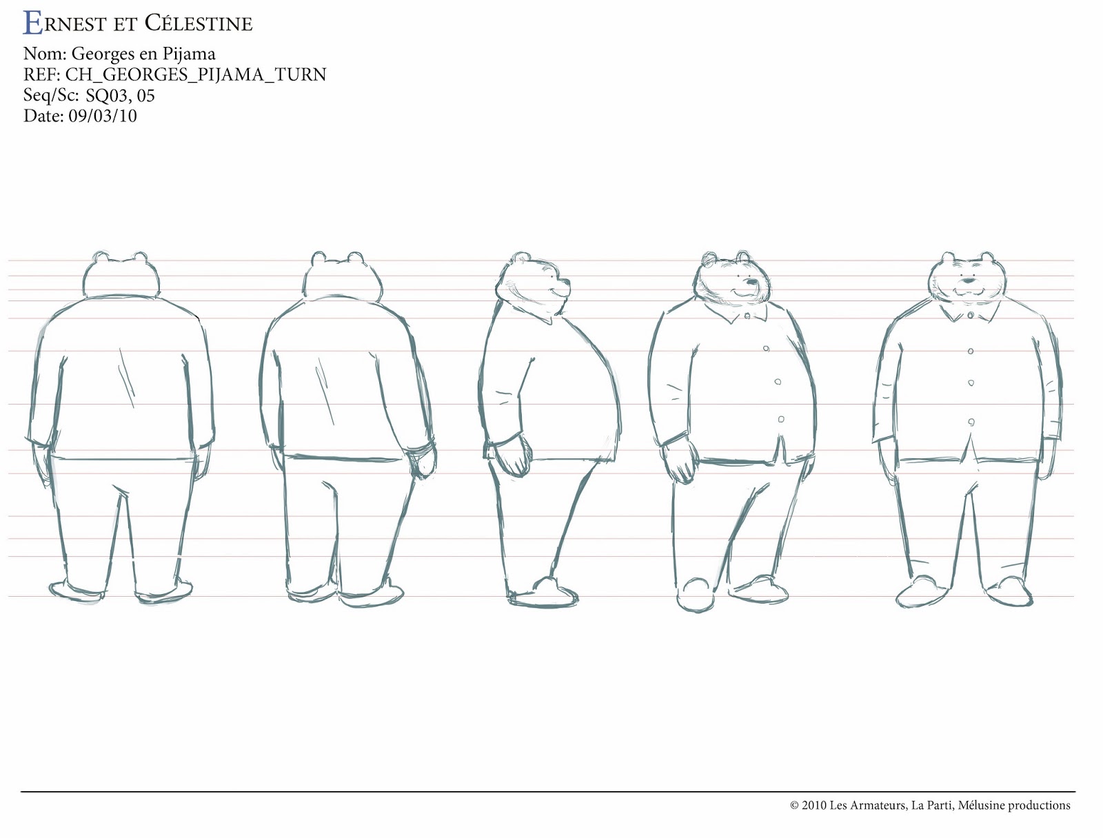 Living Lines Library: Ernest et Célestine (2012) - Character Design
