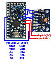 เครื่องบิน4ใบพัด โดรน เฮลิคอปเตอร์บังคับ: Arduino ProMicro + MPU6050 ...