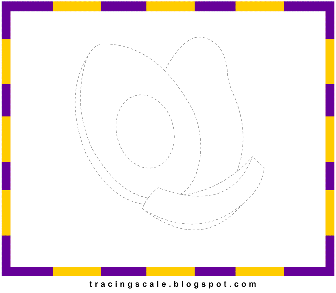 Free Tracing worksheet Printable: Avocado Tracing