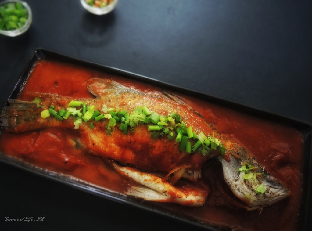 NYONYA STYLE TIGA RASA STEAMED FISH RECIPE