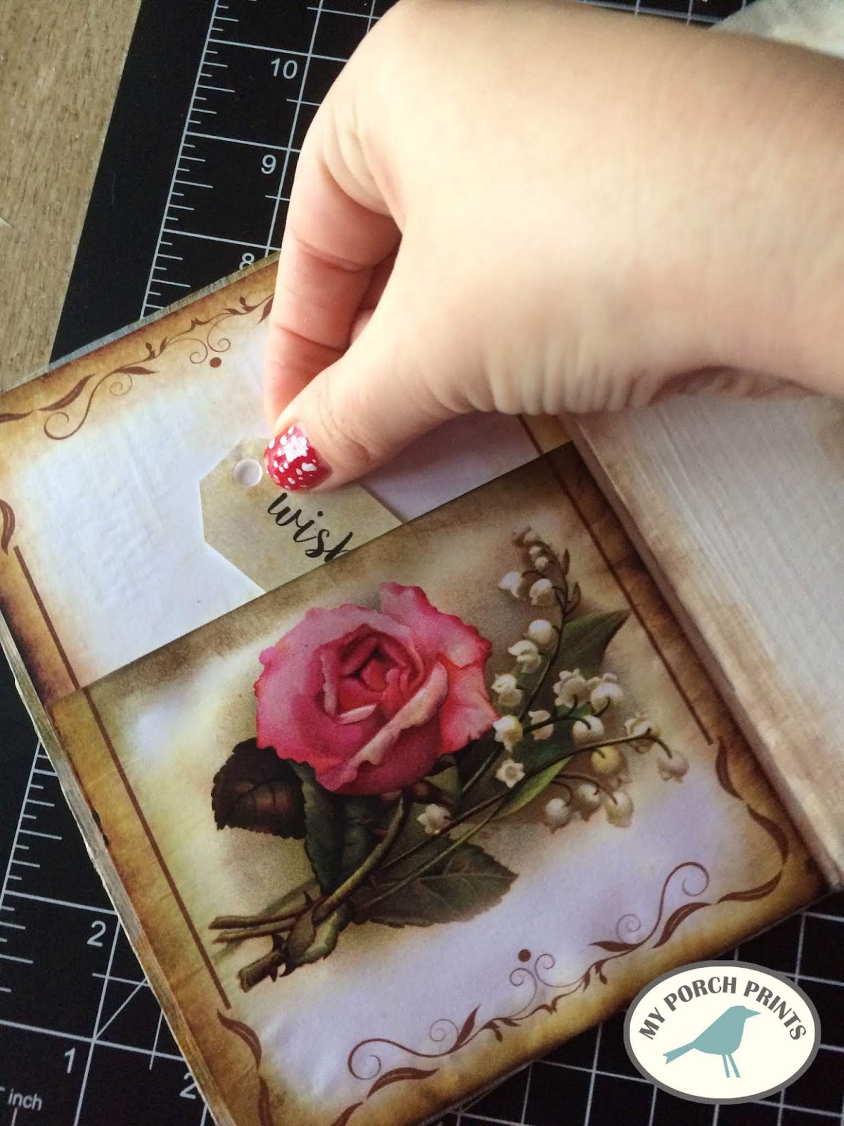 My Porch Prints: "French Rose" Junk Journal Tutorial : Part 1