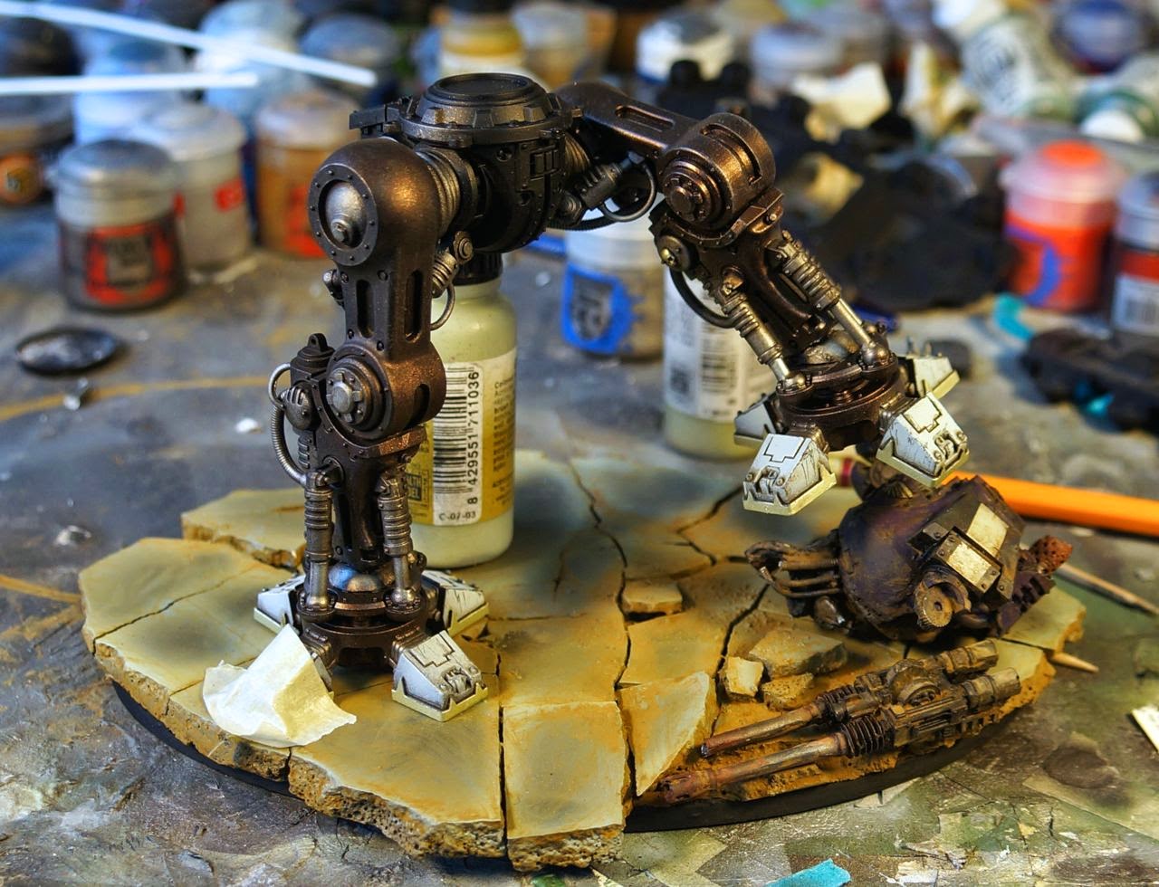 40k Hobby Blog: Imperial Knight Legs Re-Posed to Crush Emperor's ...