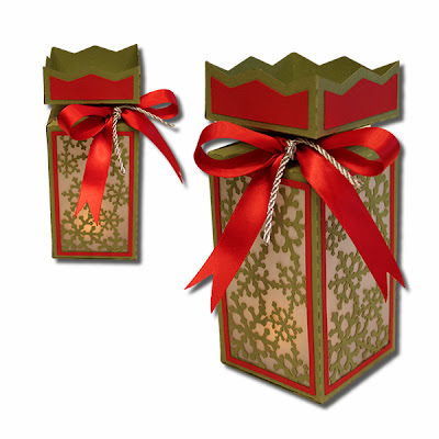 Decorative Snowflake Lantern Box | Bits of Paper