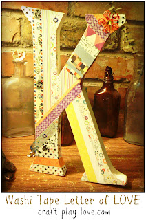 craft .. play .. love: washi tape letter of love