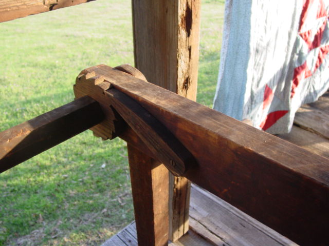 Quilting frame ready to load