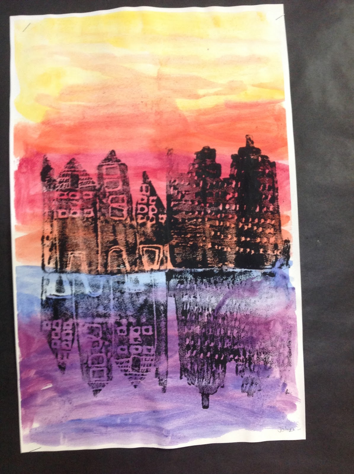Mrs. Garber's Gallery: Grade 5 Printmaking Project