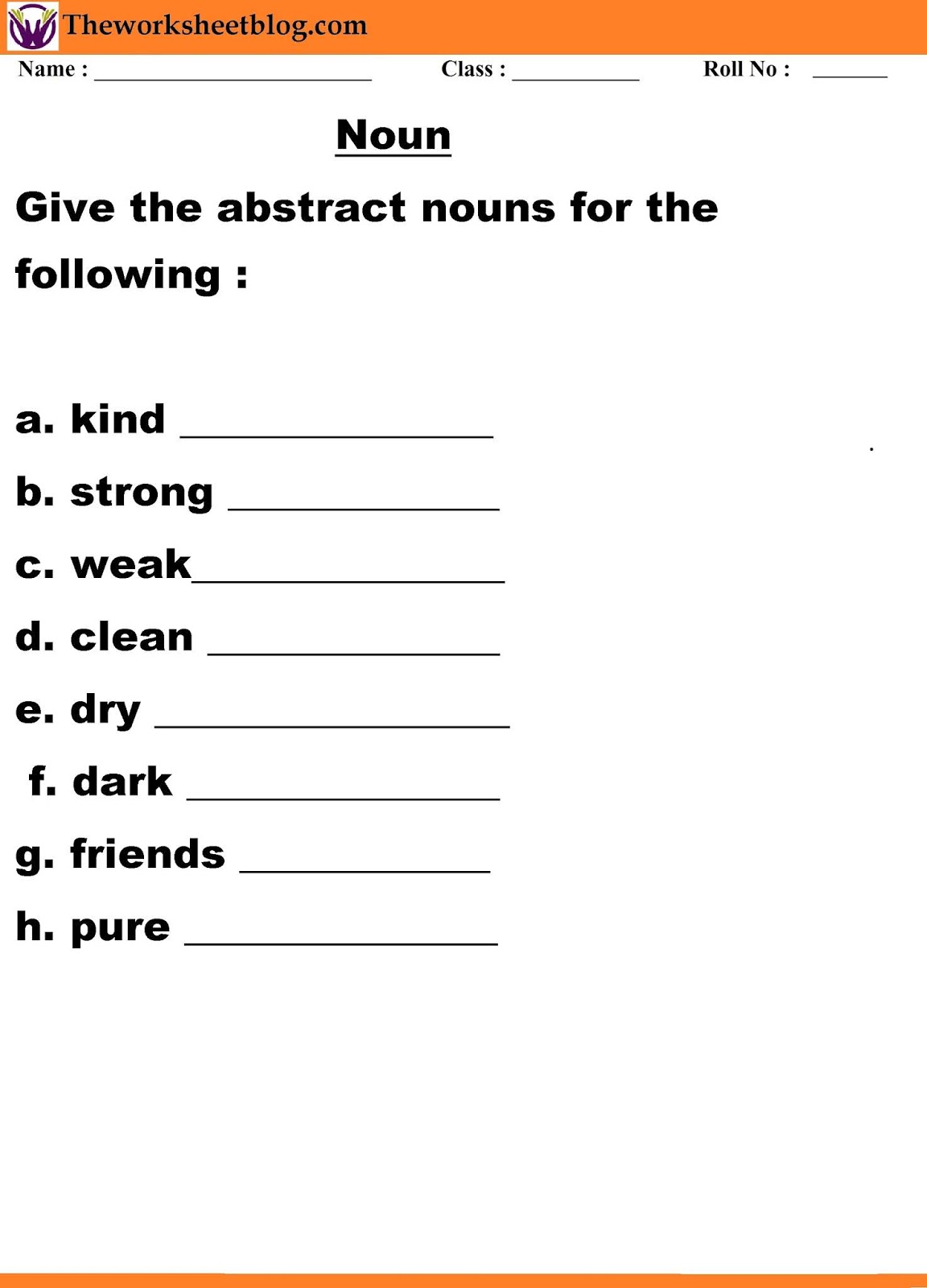 Noun Worksheets noun-worksheets