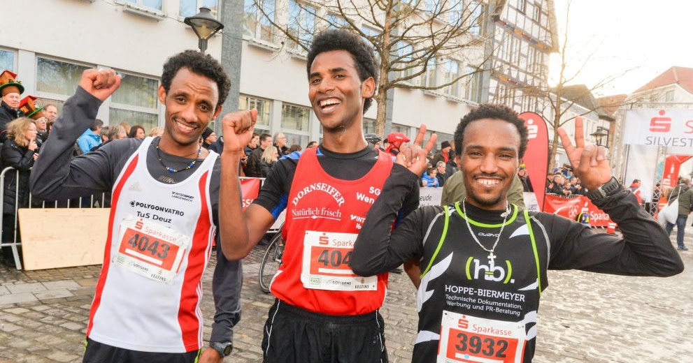 Eritrean marathoners sweep first, second and third place trophies at ...
