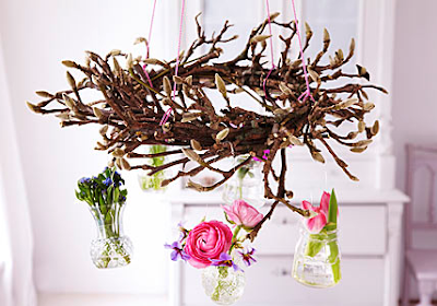 DIY Spring Wreath from Magnolia Twigs