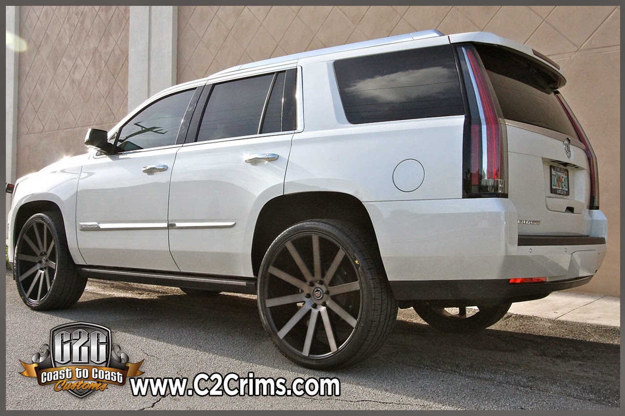 C2C Rims: 2015 Cadilac Esclade with 26" DUB Shot Calla's