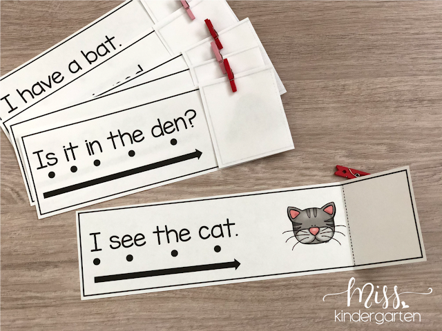 Read & Reveal {simple sentences} - Miss Kindergarten