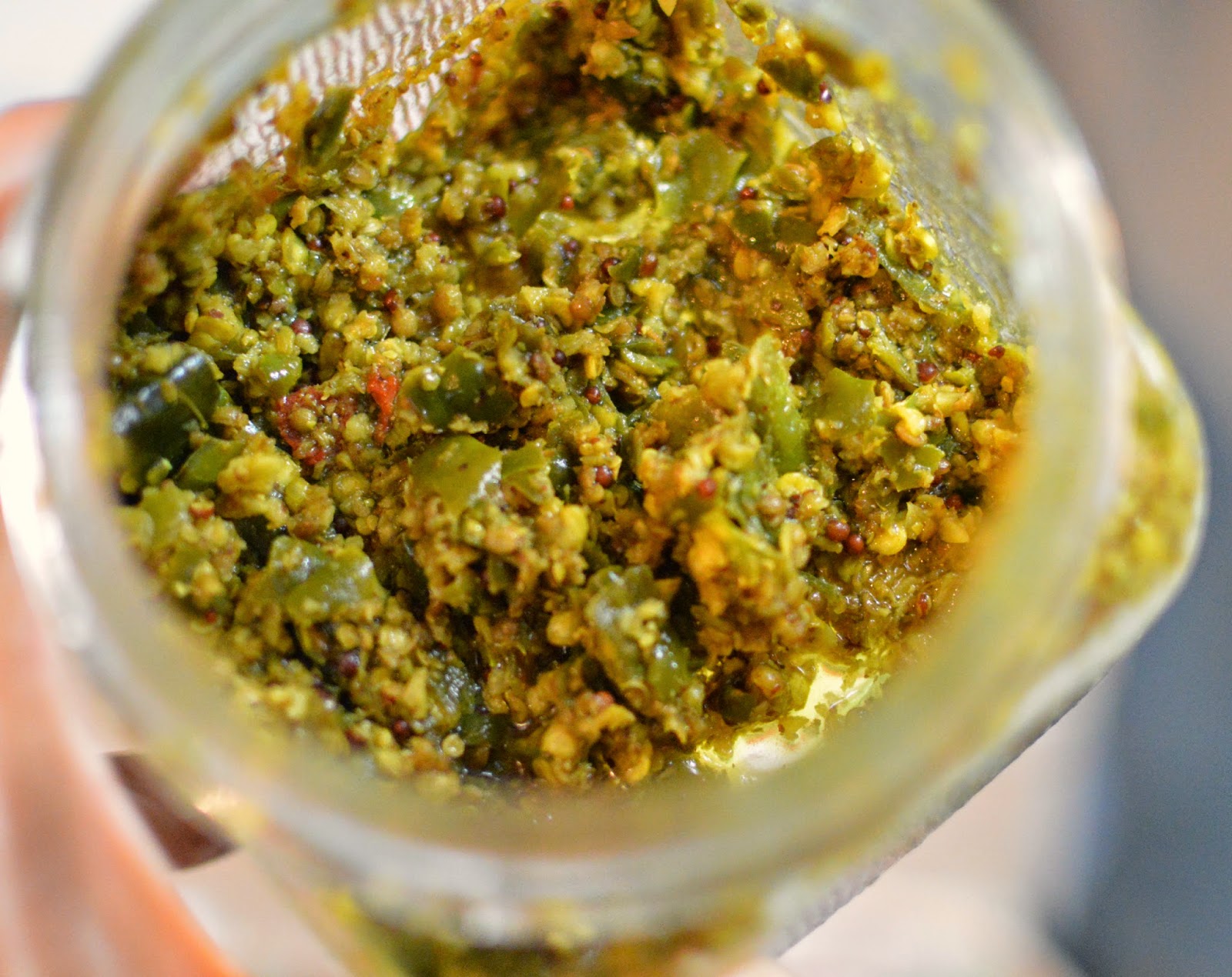 En's Kitchen: Fried Green Chillies Pickle