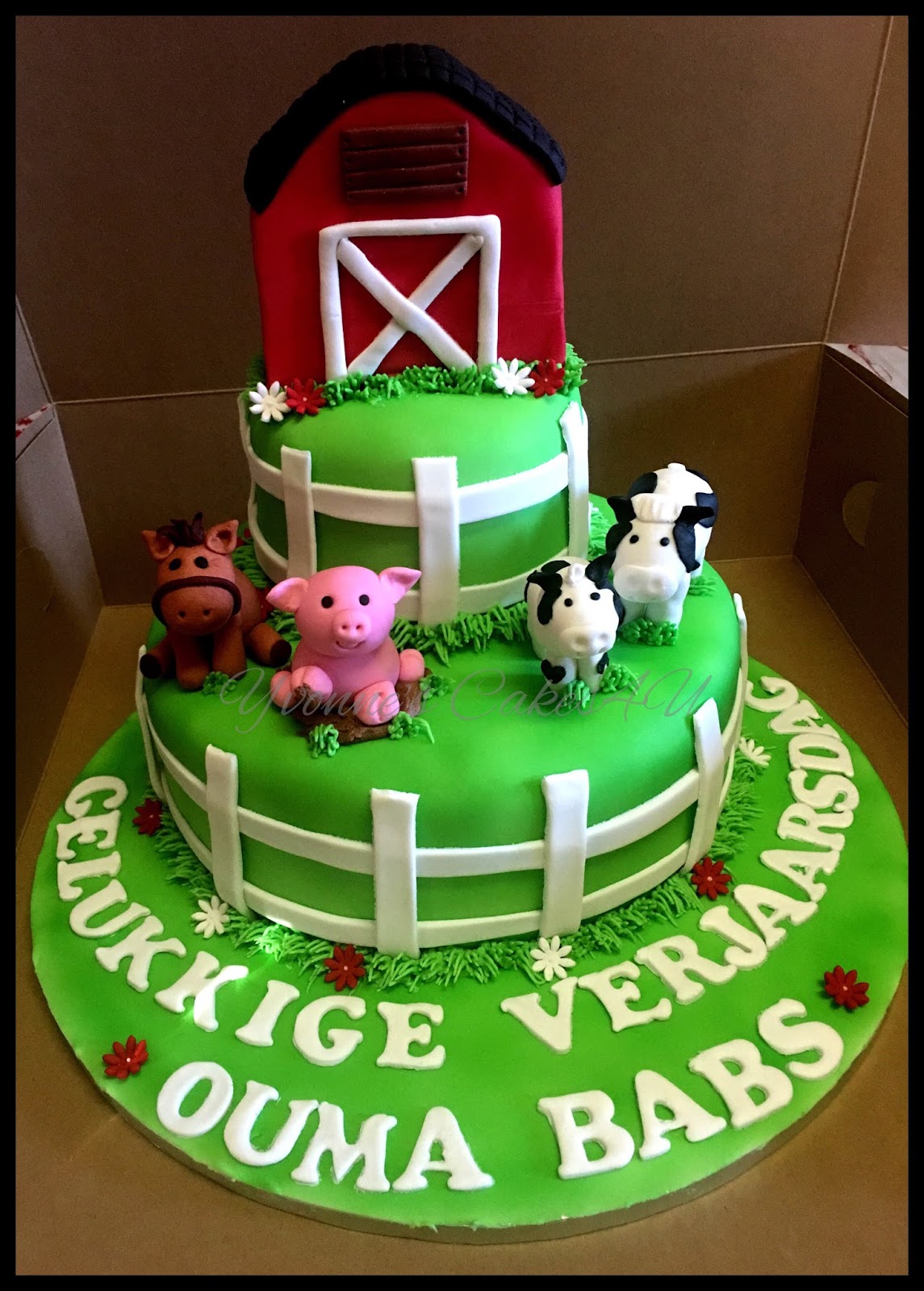 Yvonne's Cakes4U: Farm themed birthday cake