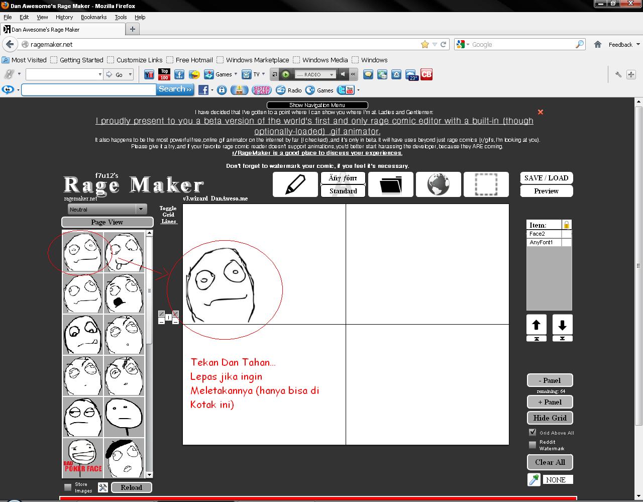 Galeri Websiteku: Rage Maker (Aplikasi membuat Rage Comic)