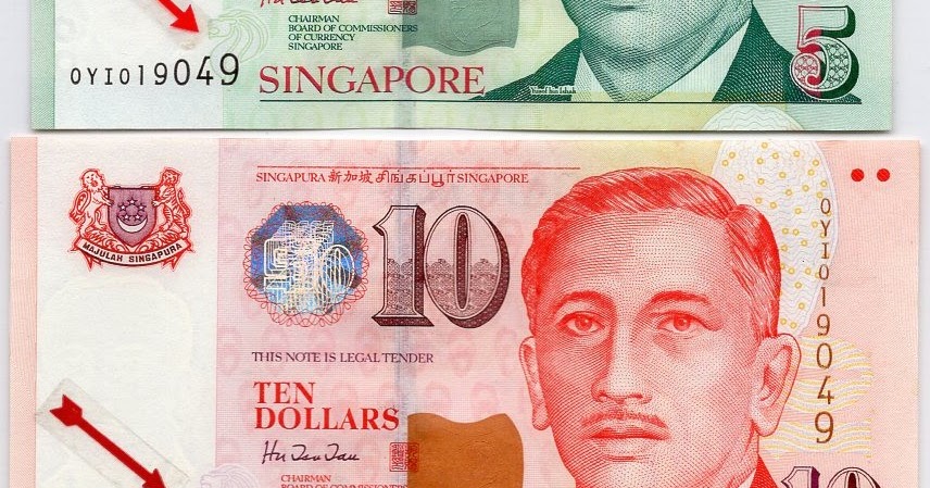 Singapore Banknotes Corner: Singapore Portrait Series $2, $5 & $10 ...