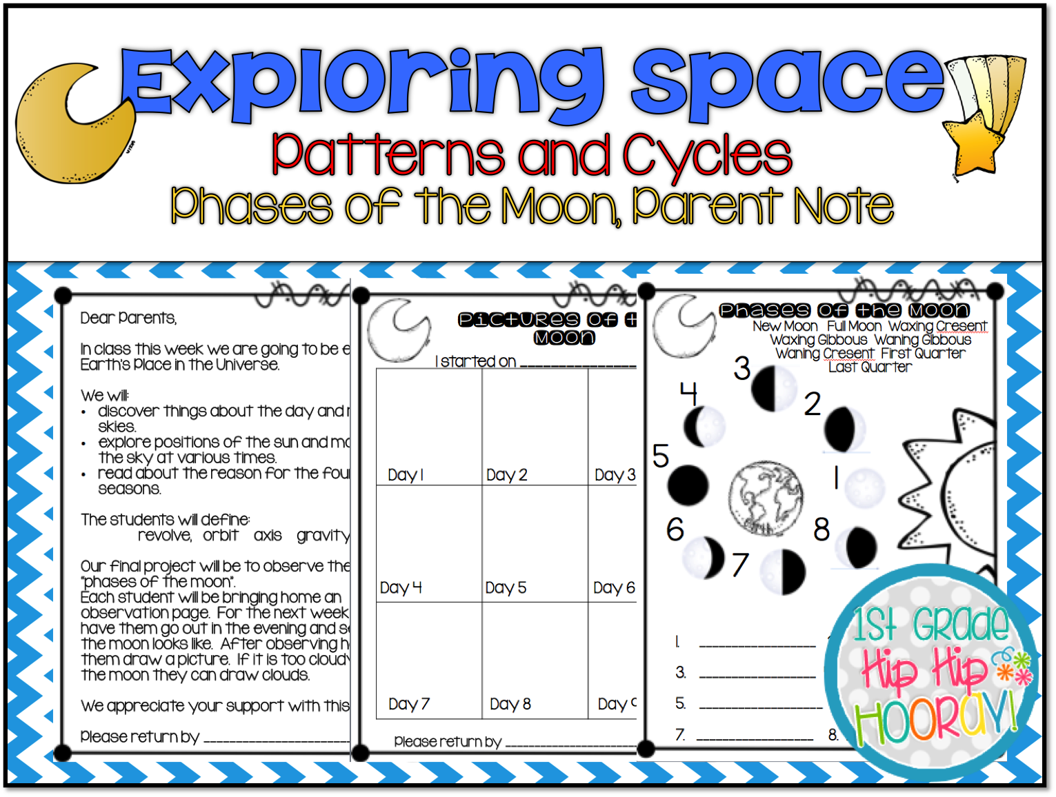 1st Grade Hip Hip Hooray!: Exploring Space...Patterns and Cycles