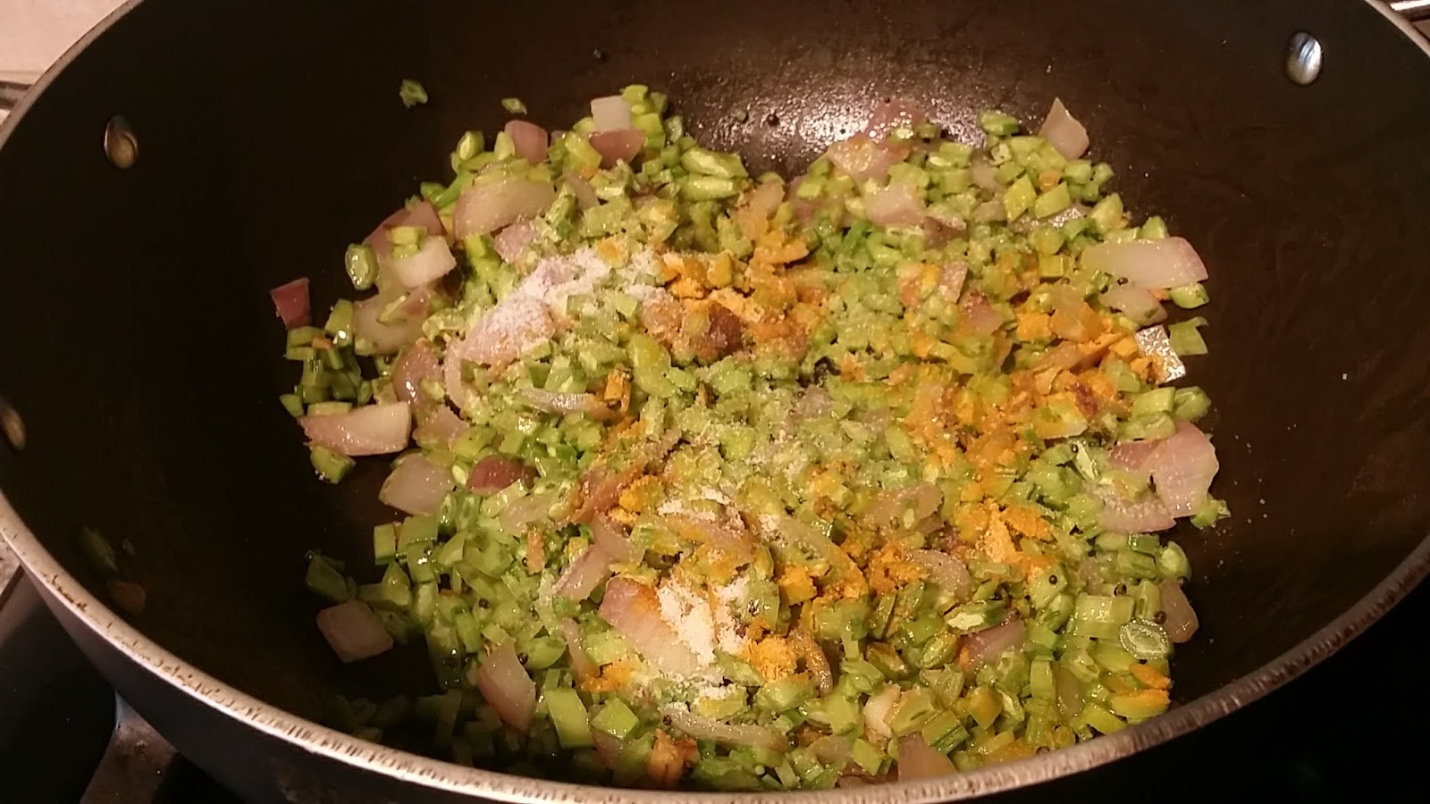 A Gourmet Meal: GUVAR PHALI SABZI/ CLUSTER BEANS VEGETABLE