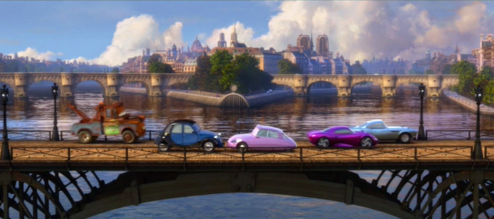 "Cars 2" movie from Pixar/Disney had a lot of small details of ...