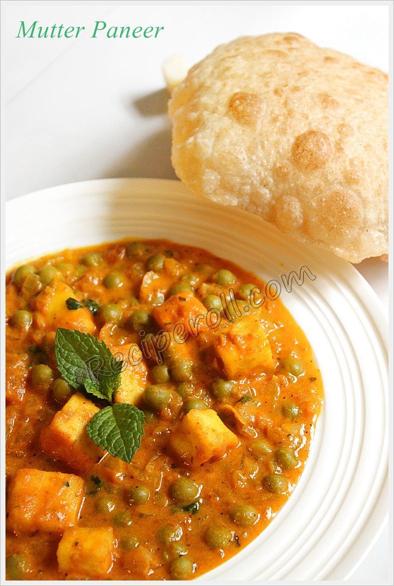 Mutter Paneer | Paneer Peas Masala